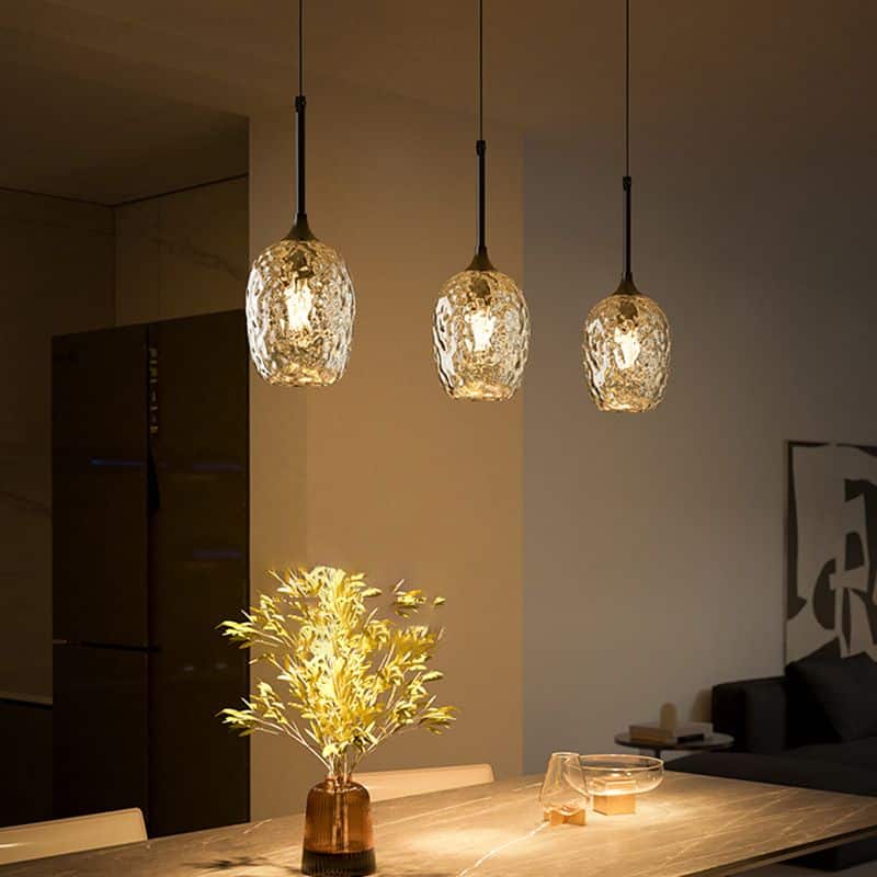 Contemporary Residential Use 1 Light Ceiling Lamp with Transparent ...