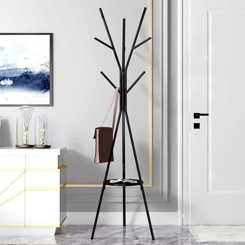 Simplistic Alloy Free Standing Hall Tree Stand with Alloy Hook for ...