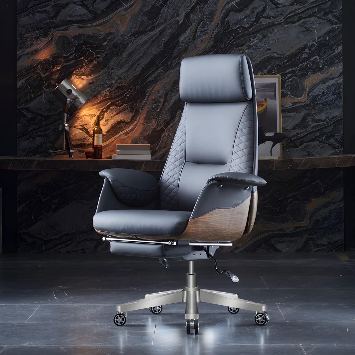 29″ Wide Modern Managers Chair High Back Leather Executive Chair – OVeee