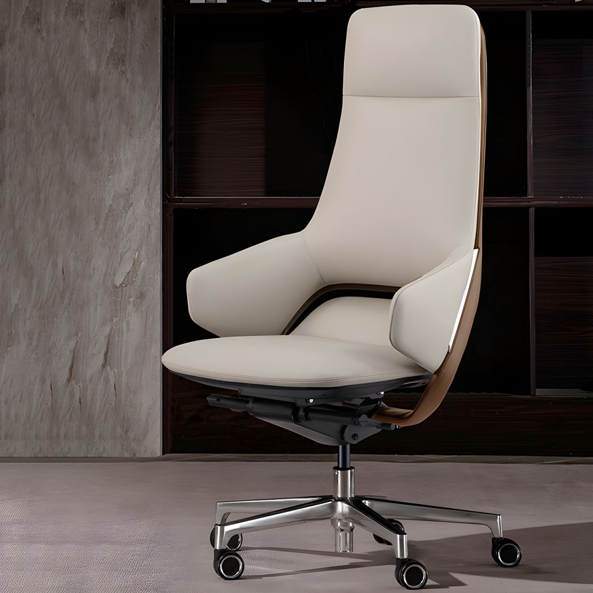 Modern Leather Managers Chair No Arm Executive Chair for Office – OVeee