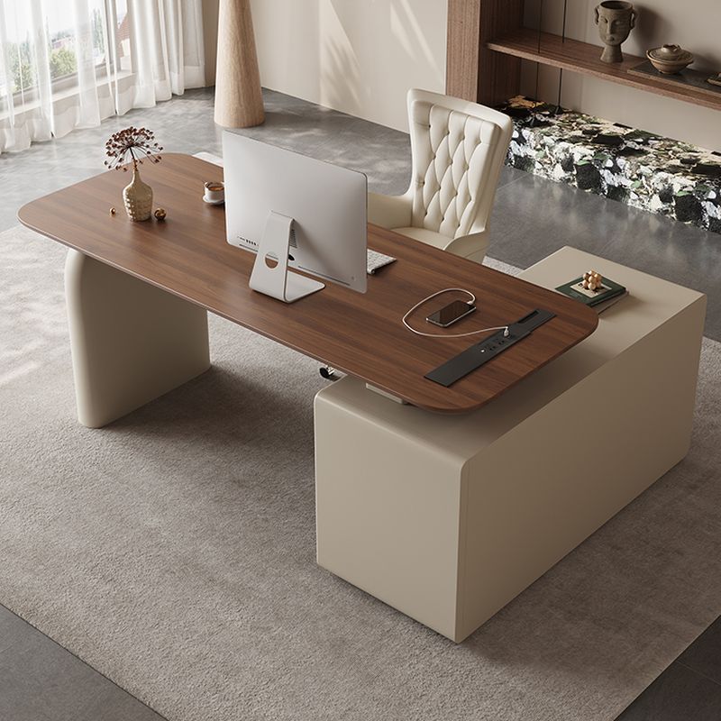 Feature-Rich Desk with CPU Storage, Desk Return, Soft-Close Drawer ...